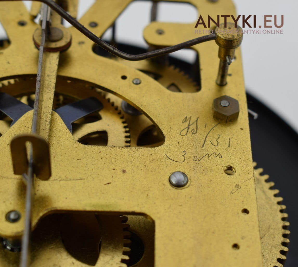 Muzealny zegar na ścianę. Junghans, Hamburg American Clock Company (H.A ...